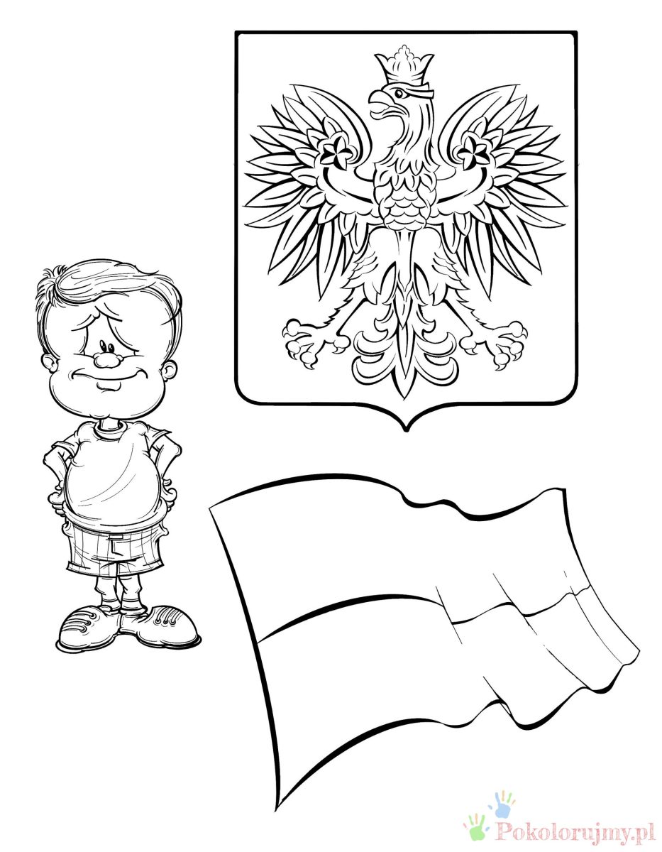 Godło Polski - Kolorowanki dla dzieci - Kolorowanki do wydrukowania