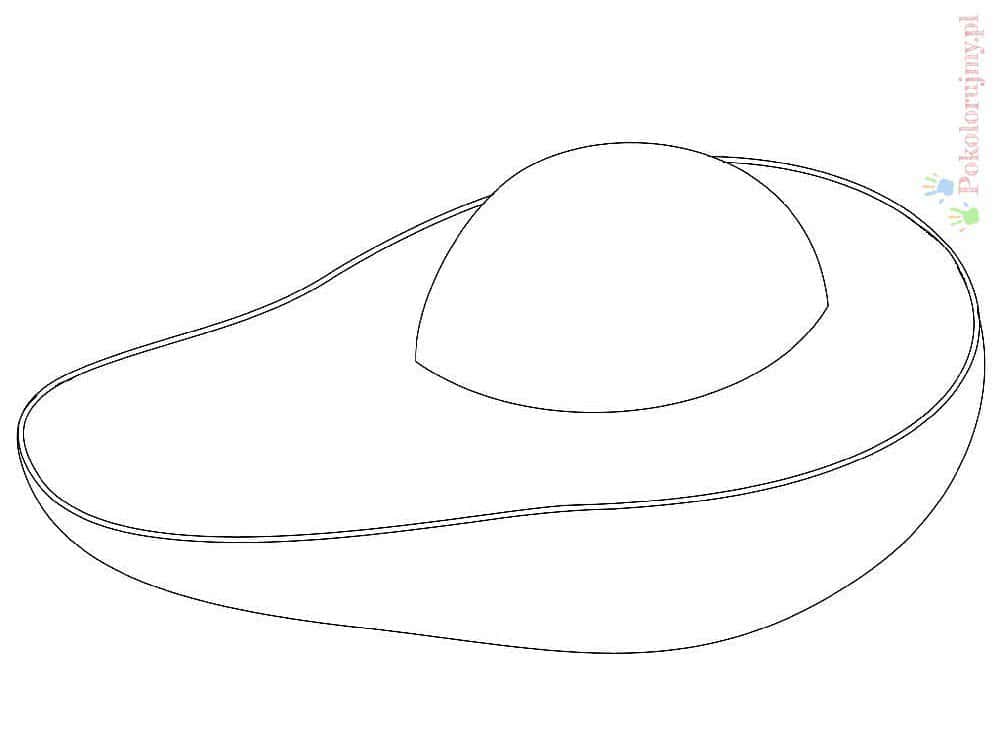 Awokado – Kolorowanki dla dzieci - Kolorowanki do wydrukowania