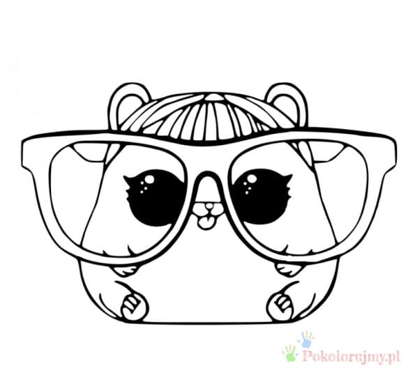 Chomik – Kolorowanki dla dzieci - Kolorowanki do wydrukowania